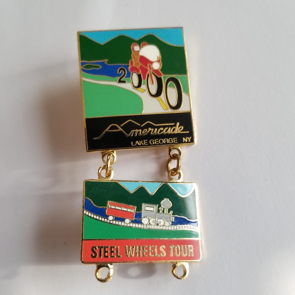 Vintage Americade Pin St George New York Brooch Motor… - Gem